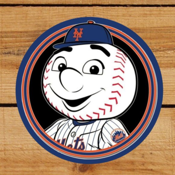 Wall Decor | New York Mets And Mr Met Dual Logo Welcome Sign Huge 2ft ...
